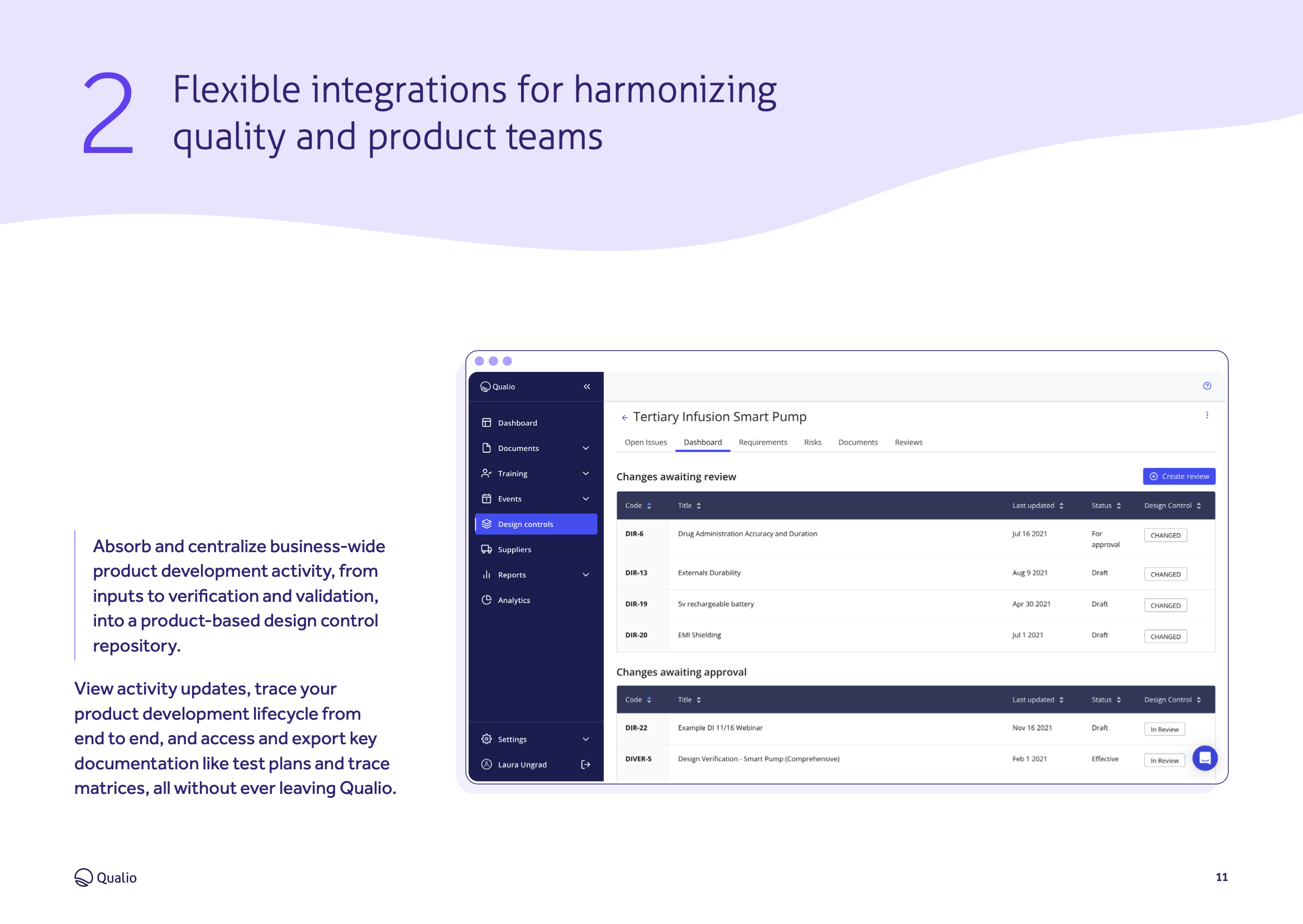 Design controls management datasheet
